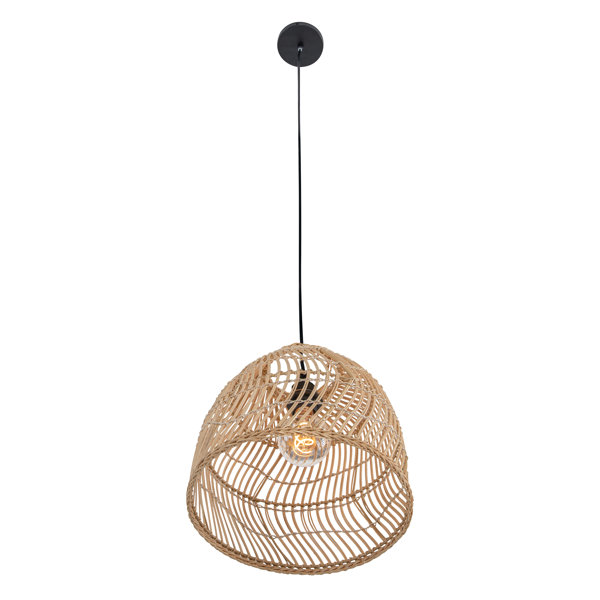 Bayou Breeze Aletse 1 - Light Black Single Pendant | Wayfair